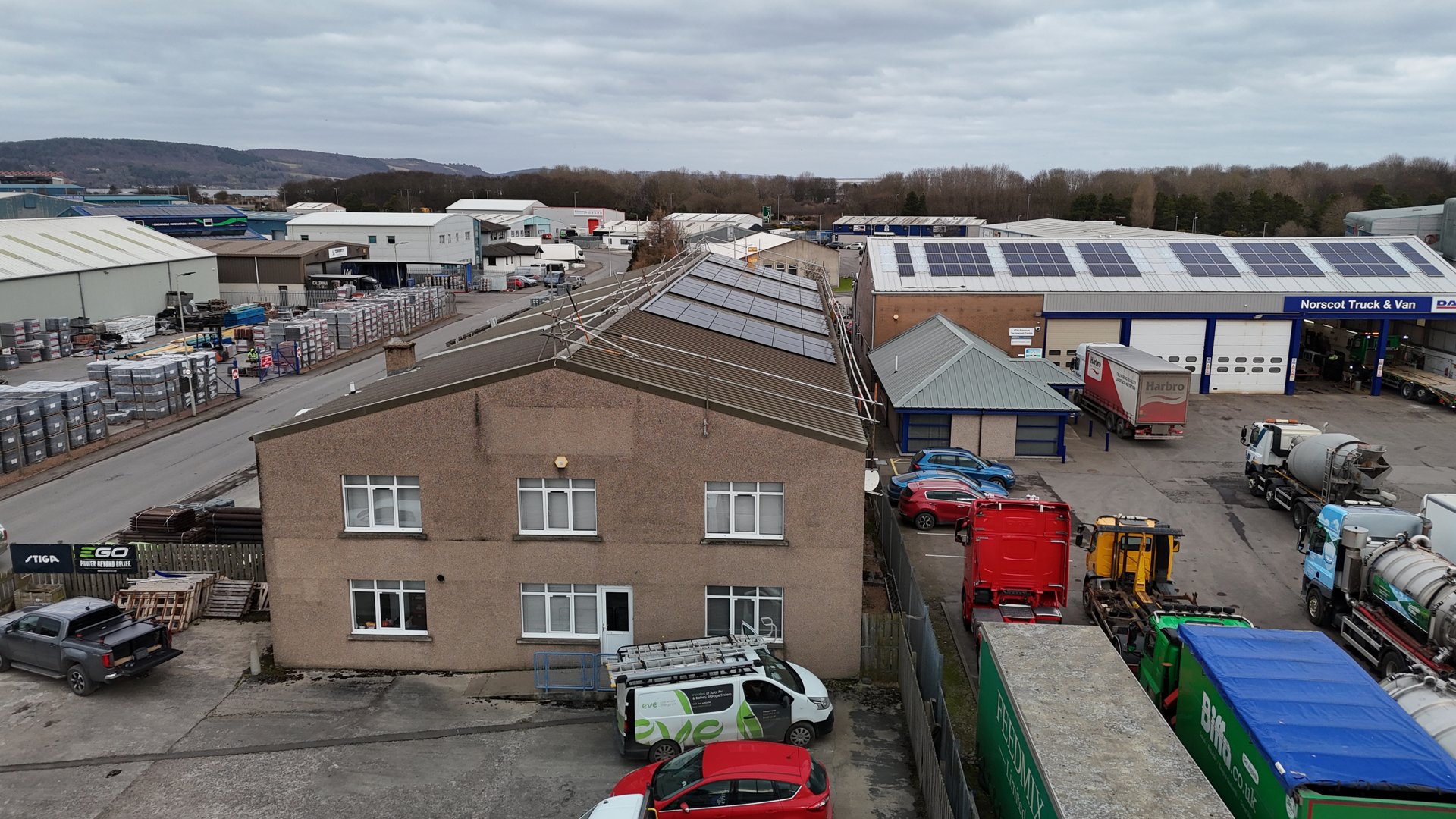 Commercial Solar Installation at Allans of Gillock Ltd, Inverness | Eco ...
